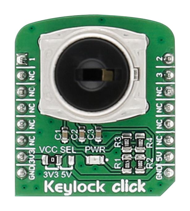 Mikroe 2564 Mikroelektronika Add On Board Keylock Click Board Mikrobus Connector