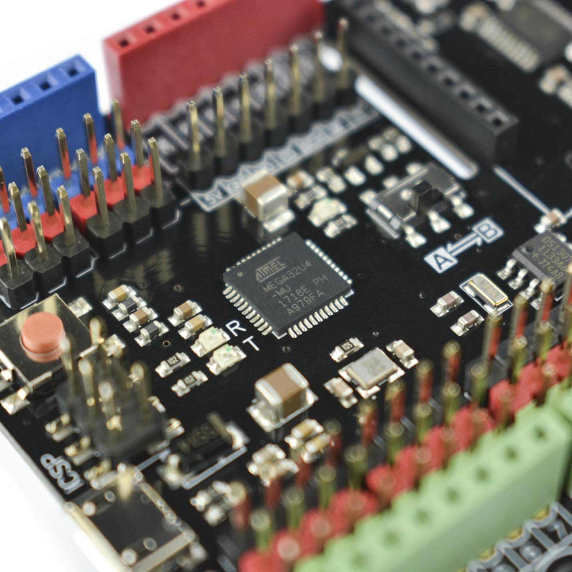 Dfr0327 Dfrobot Arduino Expansion Shield For Raspberry Pi B2b3b3b Board Atmega32u4