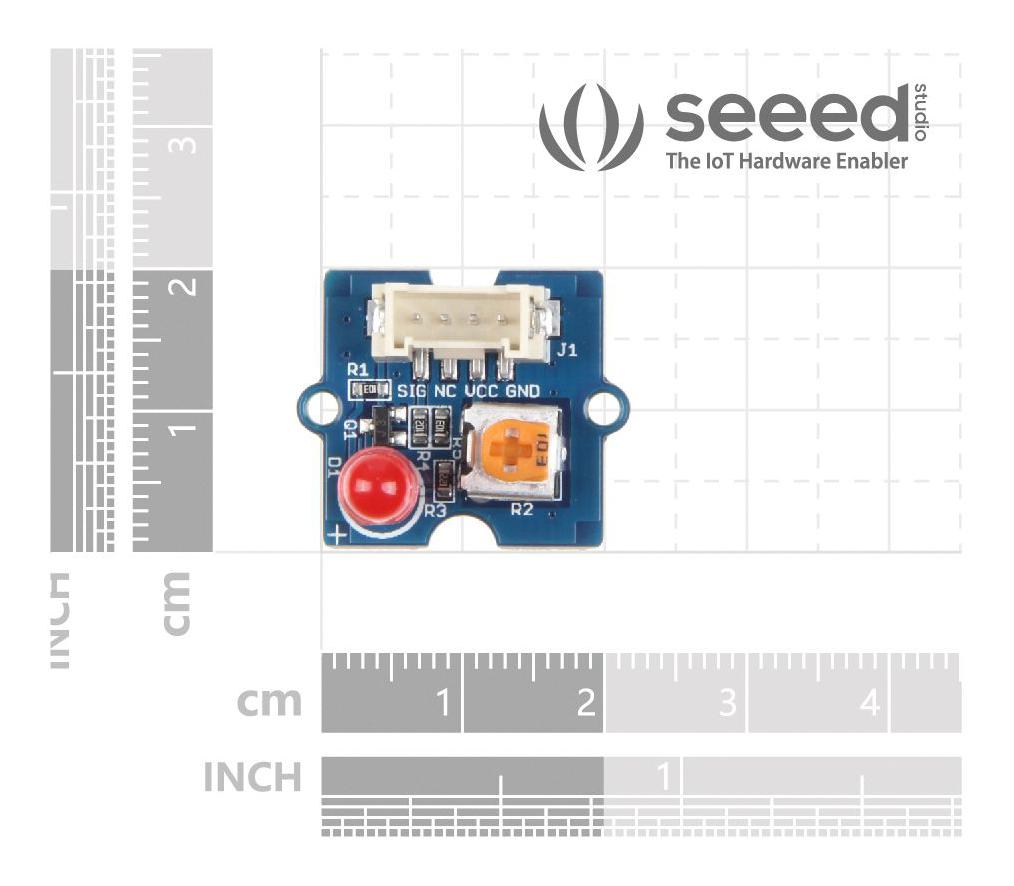104030005 - Seeed Studio - LED Board, Red, 5 V 104030005 - Seeed Studio - LED Board, Red, 5 V
