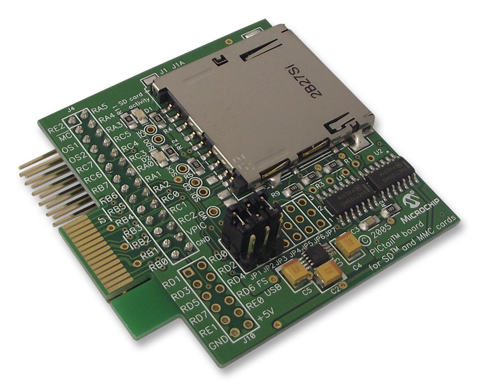AC164122 - Microchip - Daughter Board, PICtail, For SD & MMC Card AC164122 - Microchip - Daughter Board, PICtail, For SD & MMC Card