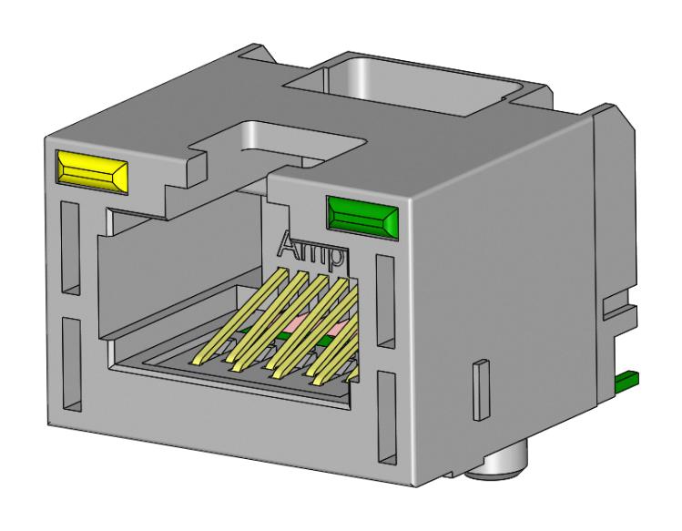 RJE3A1880412. - Amphenol Communications Solutions - RJ45 CONN, R/A JACK ...